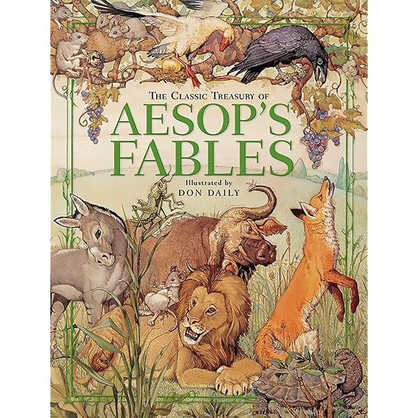 The Classic Treasury of Aesop's Fables，Reprinted paperback book