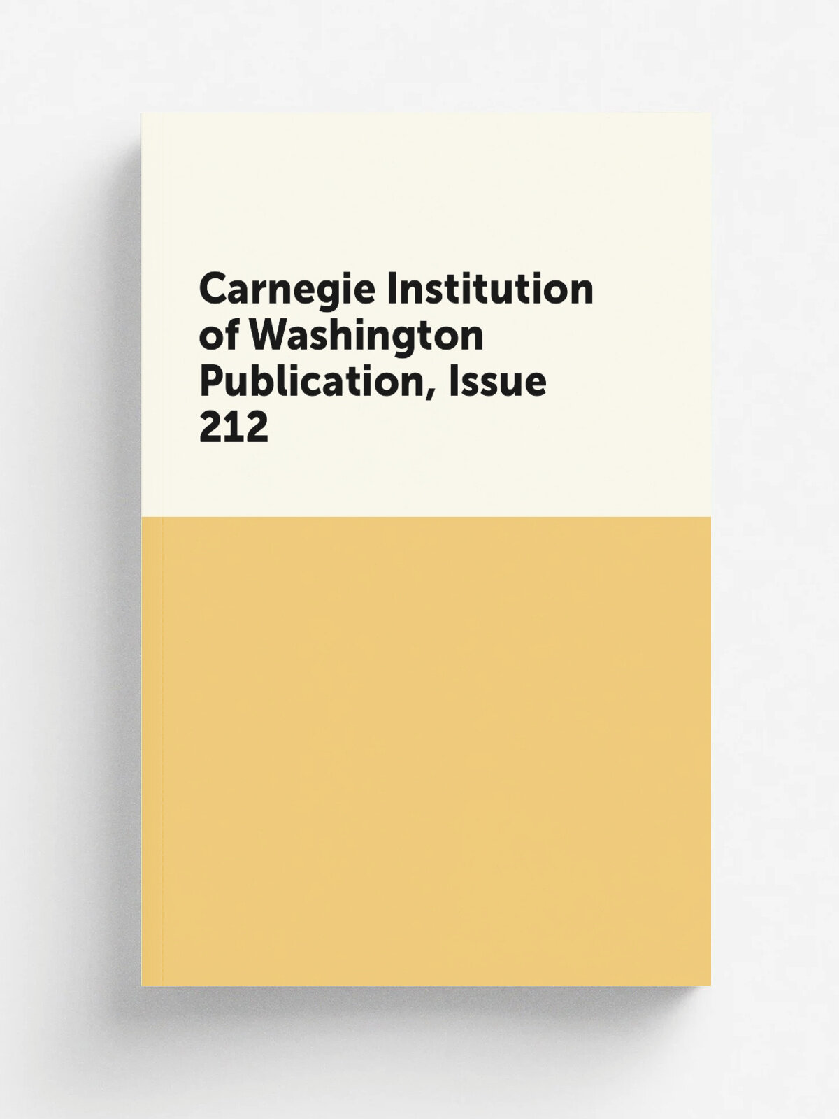 Carnegie Institution of Washington Publication, Issue 212