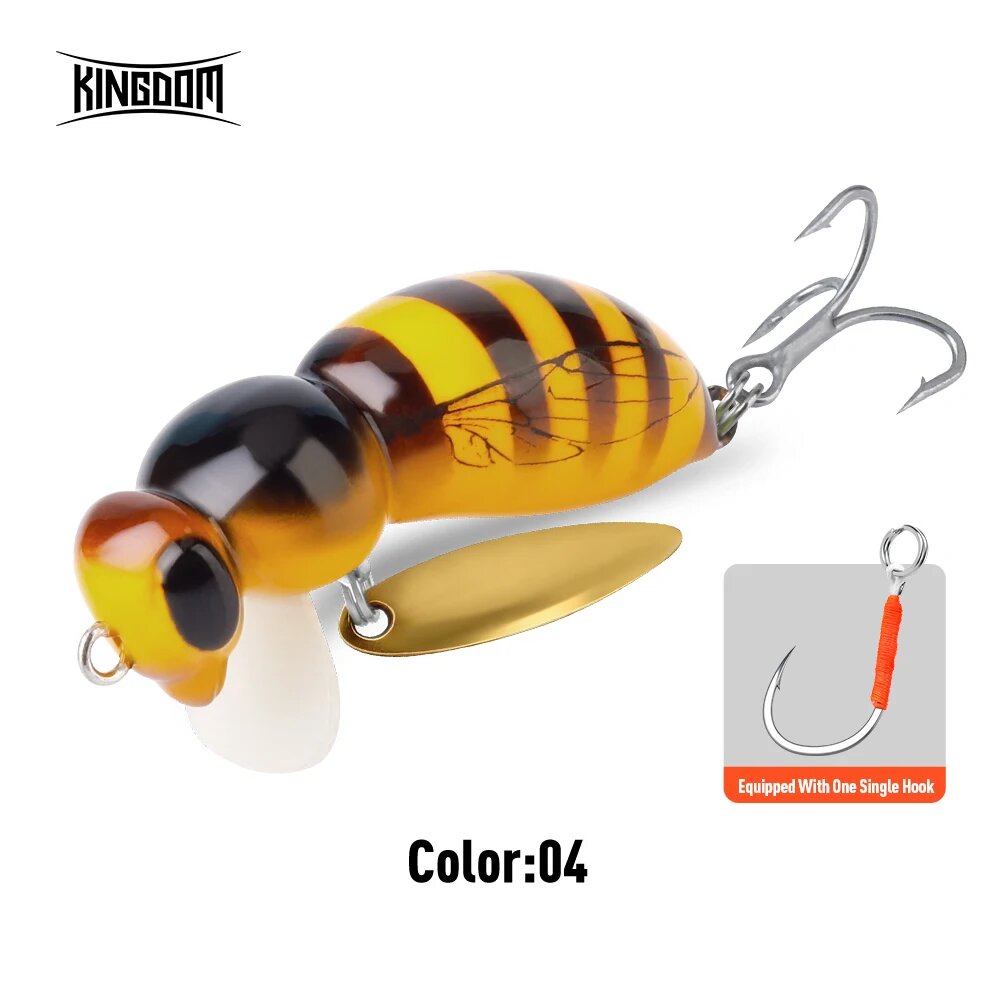 Kingdom Wasp Minnow приманка для ловли басса 35/43 мм 35mm 4.5g Sinking, 04