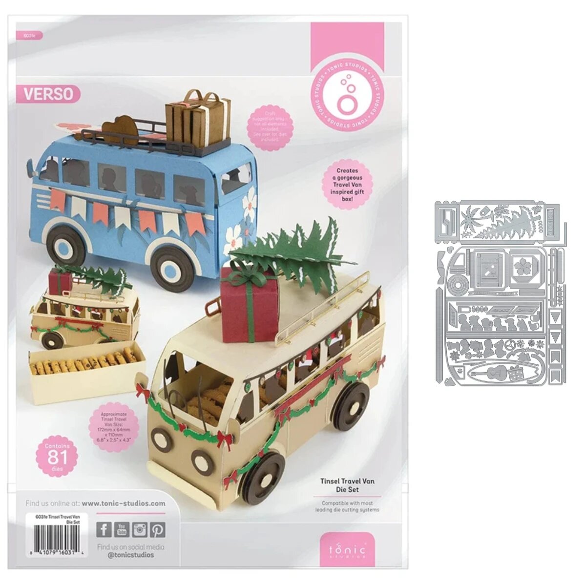 Металлические штампы Tinsel Travel Van для скрапбукинга M9793-Dies