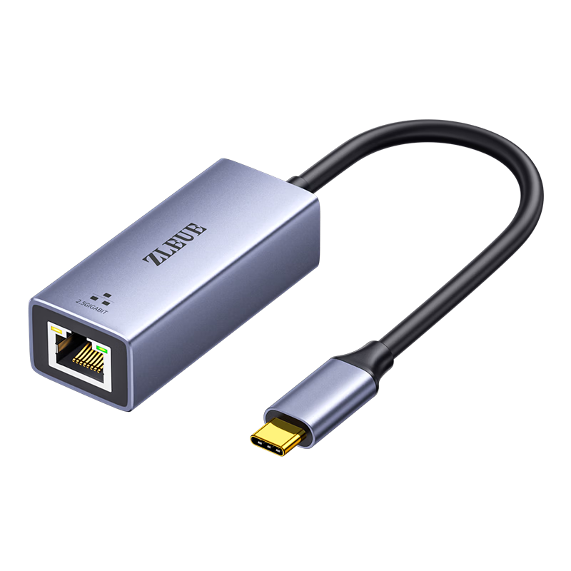 ZJ 2.5G Type-C в RJ45 Гигабитный сетевой адаптер из алюминиевого сплава для Apple Huawei ноутбуков телефонов и NAS