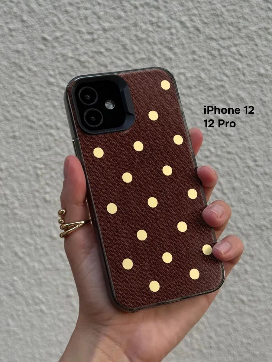 Чехол на iPhone 12 12 Pro в горошек