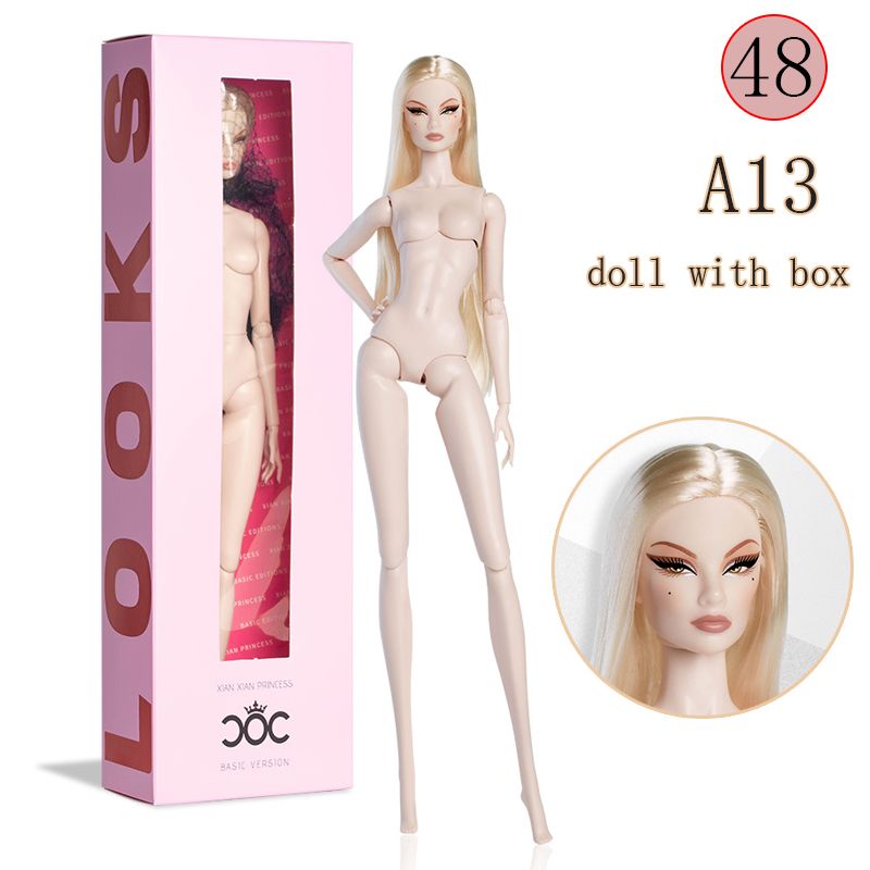 Кукла BJD 1/6 Супермодель 32 сантиметров ПВХ женская с коробкой HWD5035-13, Высота 32 сантиметров, Пластик ПВХ
