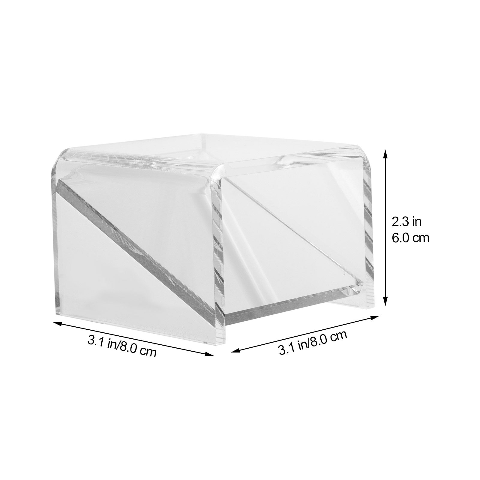 Прозрачный Акриловый Подставочный Стенд Для Ювелирных Изделий 8X8Cm