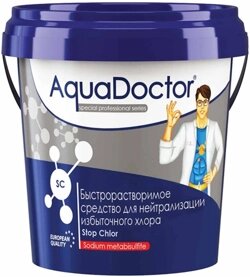Aquadoctor для нейтрализации избыточного хлора SC Stop Chlor 1 кг
