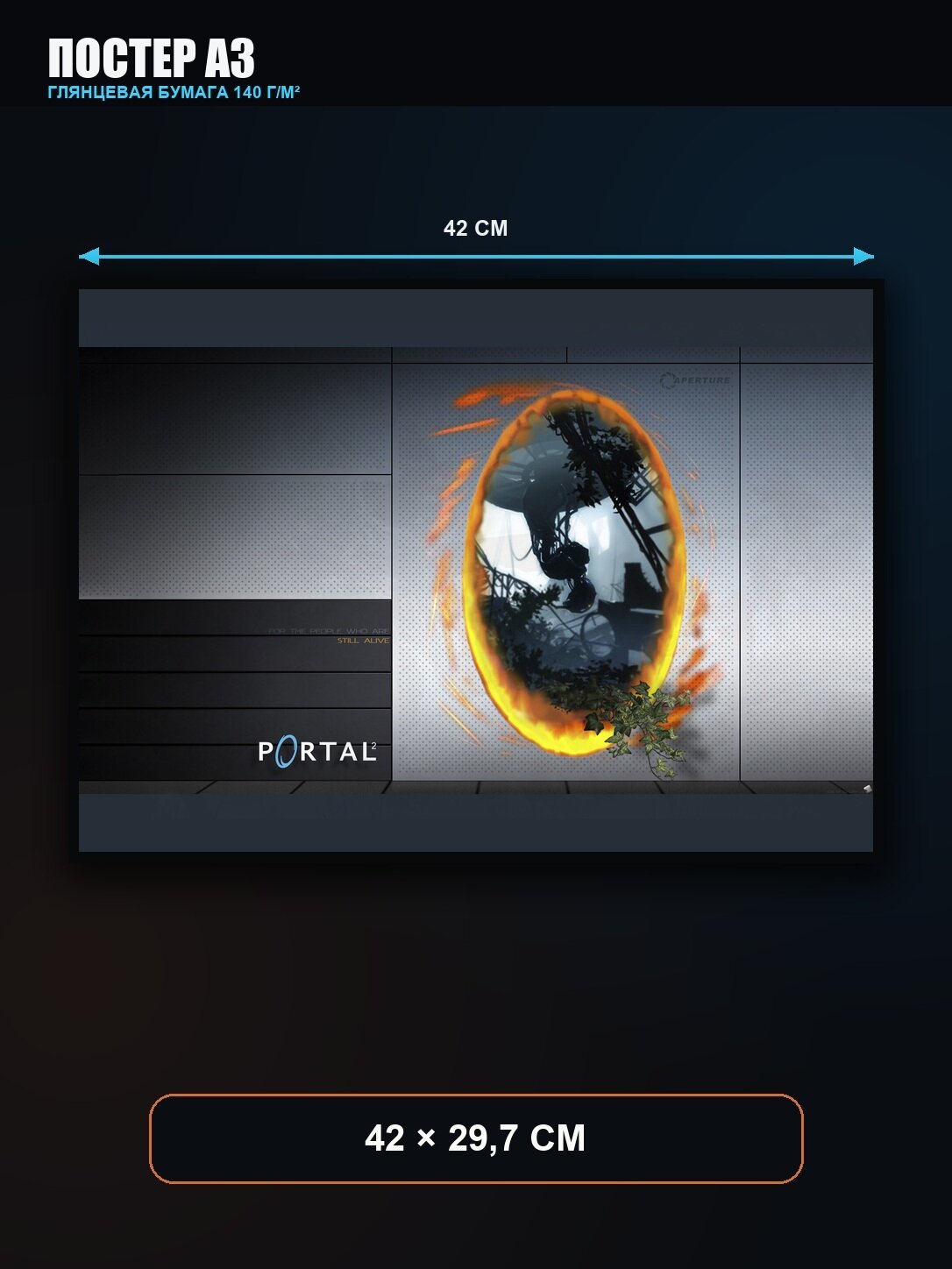 Постер Portal Сага — энергия игровой вселенной A3