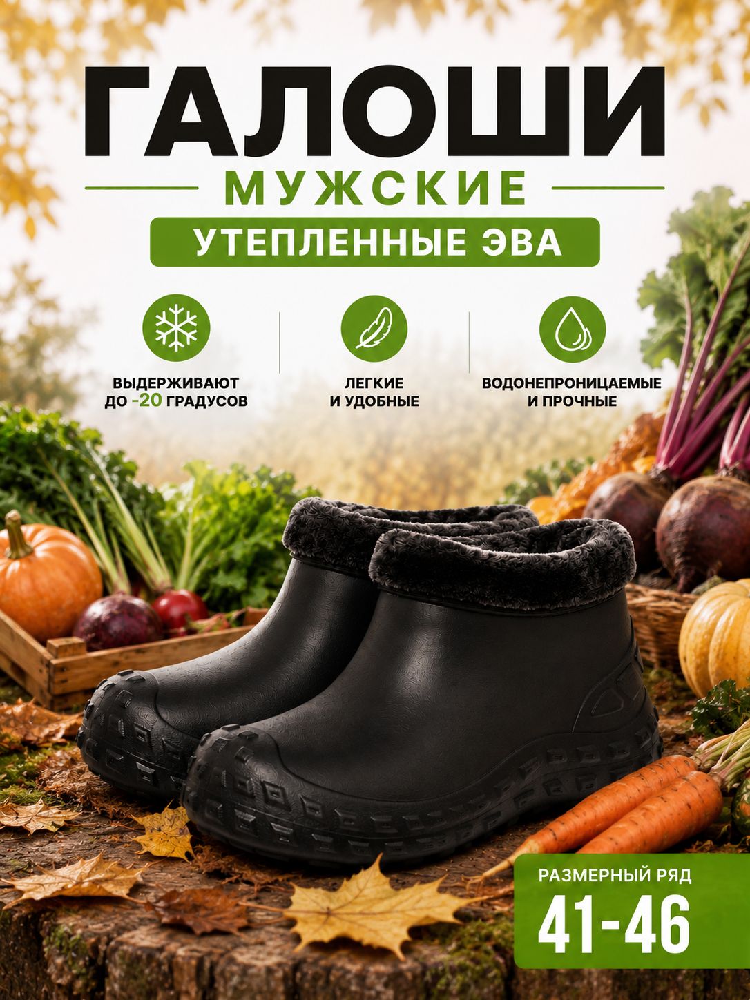 Галоши Леопард Базовая коллекция