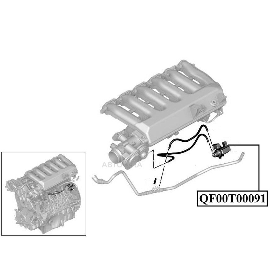 Датчик BMW(E46)/5(E39/E60)/6(E63) -11 преобразования давления QUATTRO FRENI QF00T00091