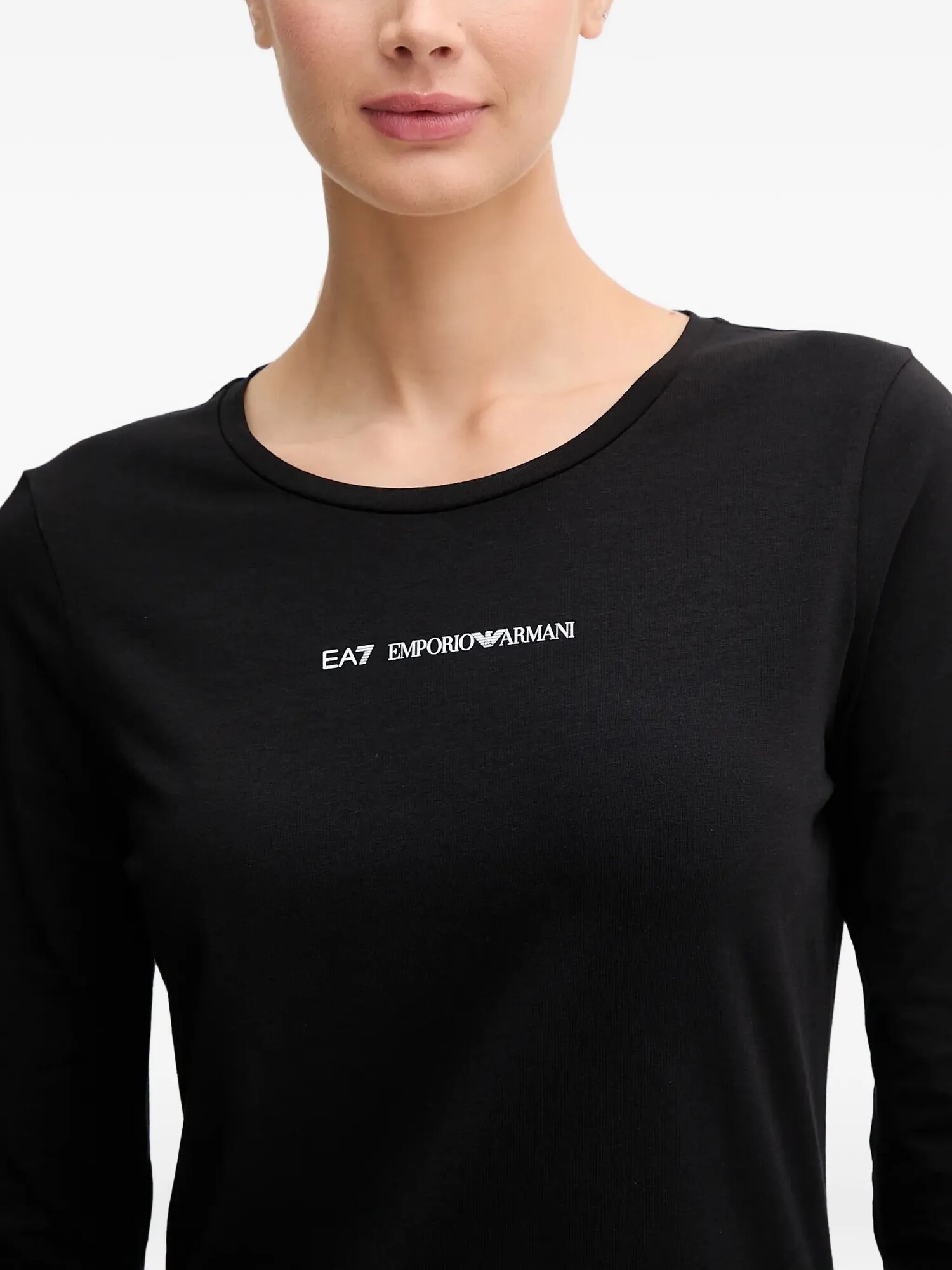Футболка EA7 EMPORIO ARMANI, размер XS, черный — фото 1