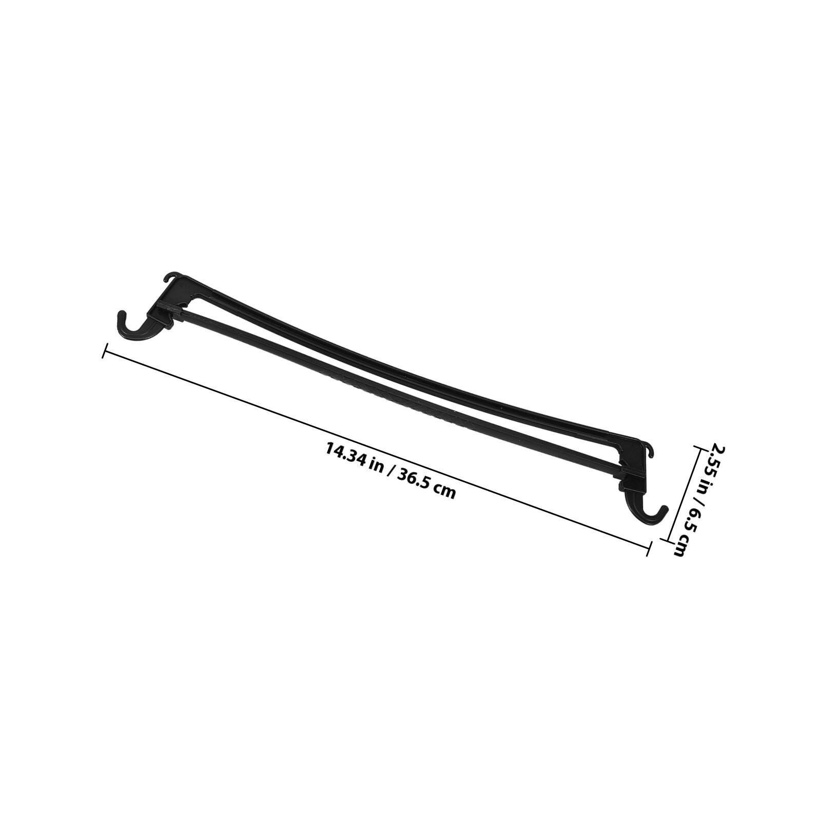 10 Штук Подставки Для Вешалок Из Пластика Бар Для Одежды 36.50X6.50X1.50Cm