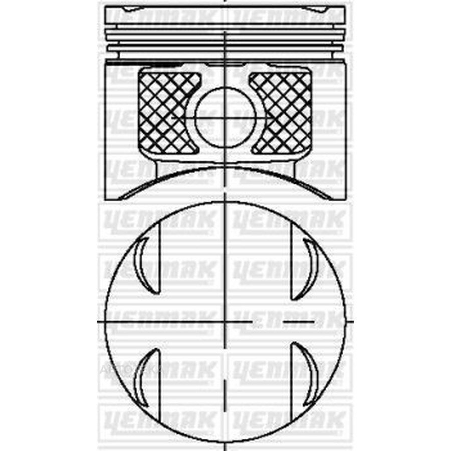 Поршень ДВС с кольцами YENMAK 3104177050 RENAULT: K4J-730/732/740/; O79,500 MM +0,50 MM