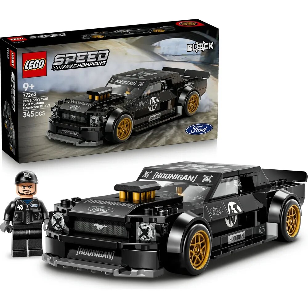 LEGO Speed Champions Ken Block's 65 Ford Mustang Hoonicorn V1 77262 - с минифигуркой для 9+