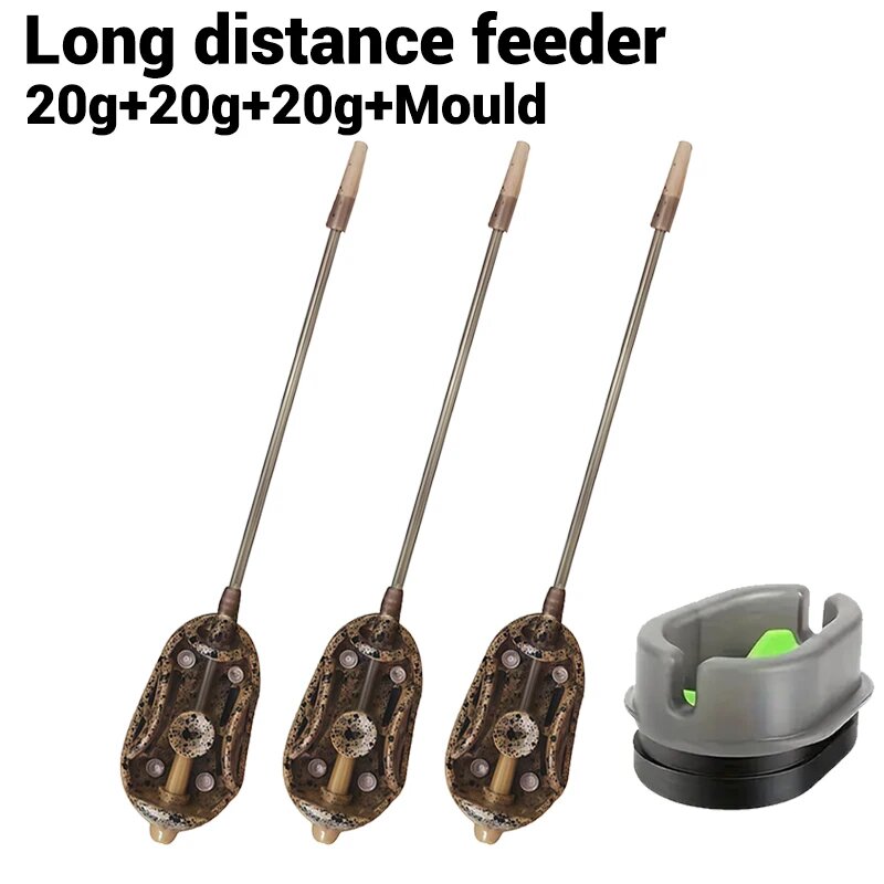 Метатель прикормки для карпа 20g+20g+20g+Mould