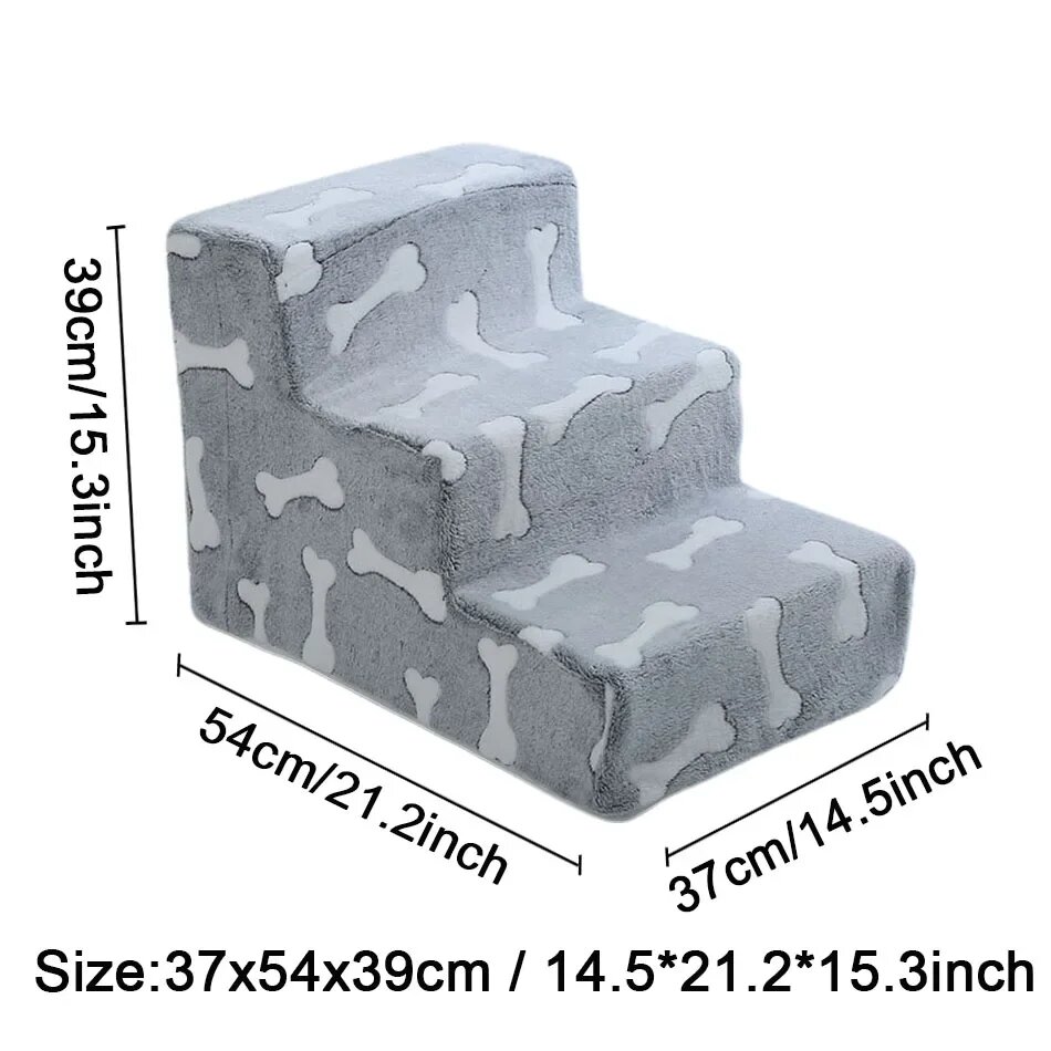 Лестница-пандус для собак Bone Shape из PU M 3 steps