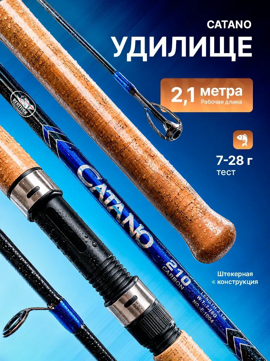 Спиннинг для рыбалки 210 см. Спиннинг на щуку 7 - 28 гр