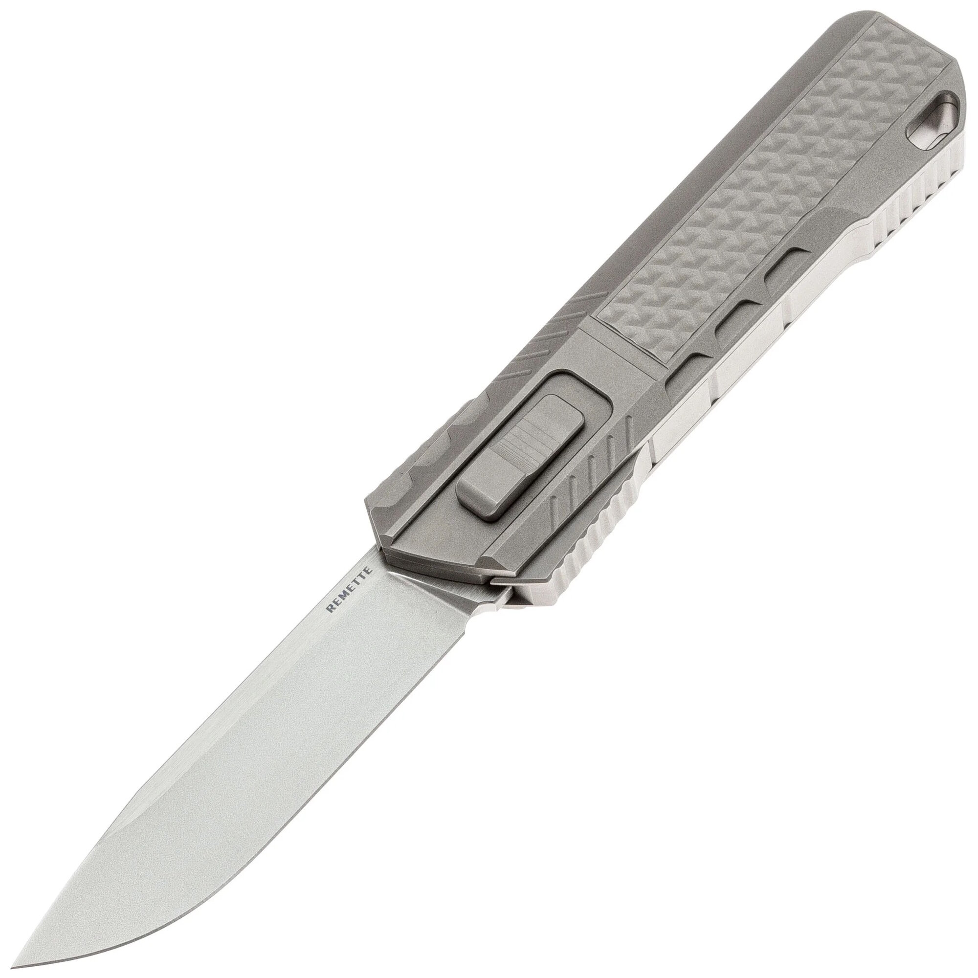 Гравитационный нож Remette Sharp Leopard, сталь M390, рукоять титан, серый