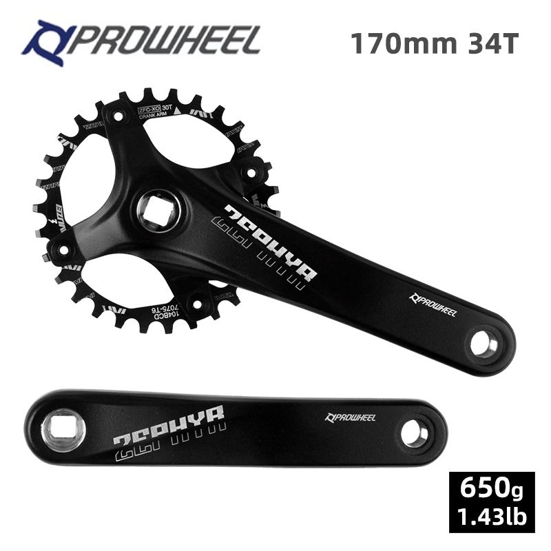 Шатуны система Prowheel Zephyr 170 мм 34T, вал квадрат, BCD 104/64