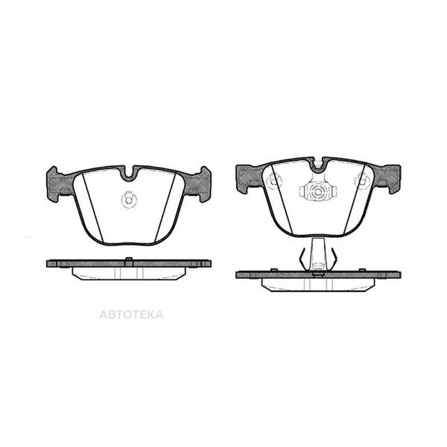 Колодки тормозные дисковые задние BMW E65/E66 4.5/6.0/ REMSA 089200
