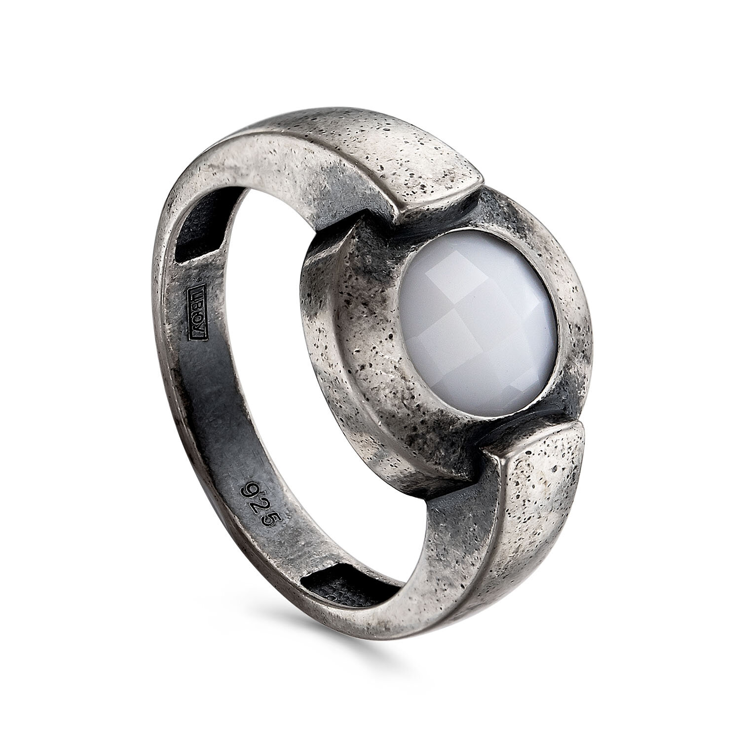 Кольцо KABAROVSKY, серебро, 925 проба, алпанит