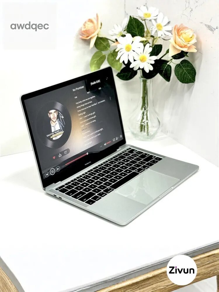 Муляж MacBook Pro 13,3 дюйма, серебристый, пластик, 1:1