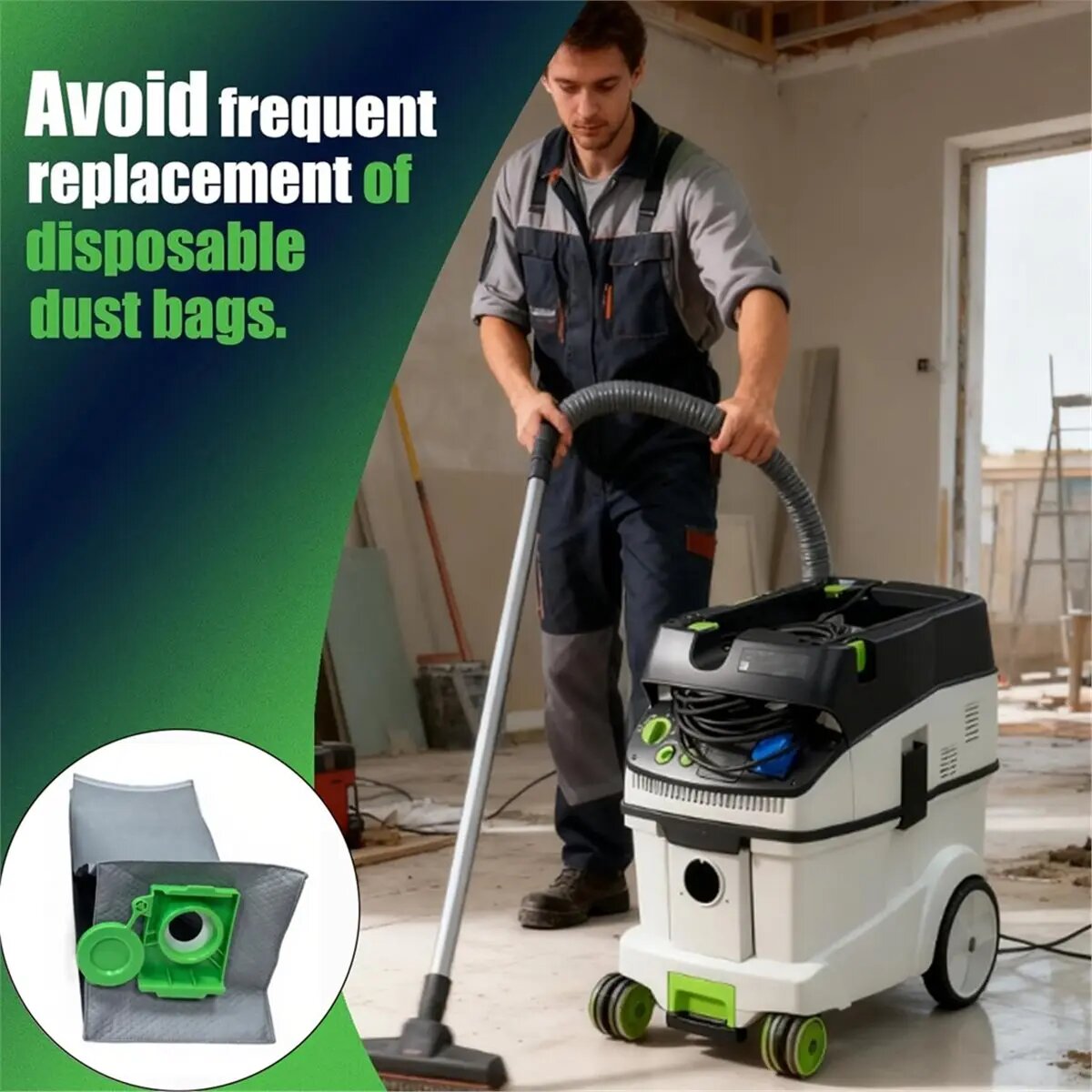 Многоразовый мешок для пыли AT52 для Festool CT26/CTL 26 E
