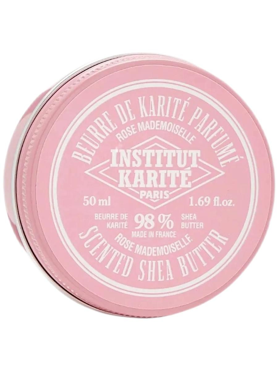 Institut Karite, Scented Shea Butter Rose Mademoiselle 98%, Масло ши с ароматом розы, 50 мл