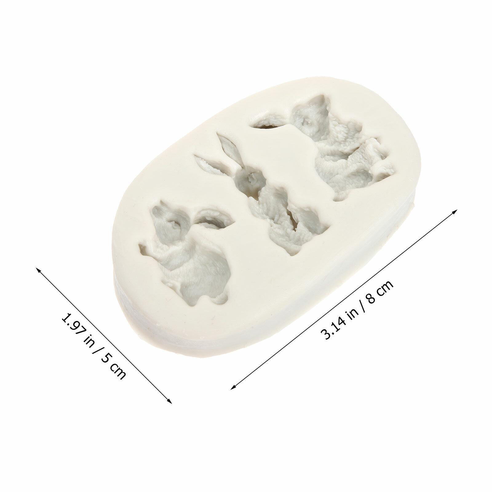 Силиконовые Формы Для Шоколада В Forme Зайца 2 Пcs 8x5cm Для Украшения Торта И Печенья Всемирная Оправа