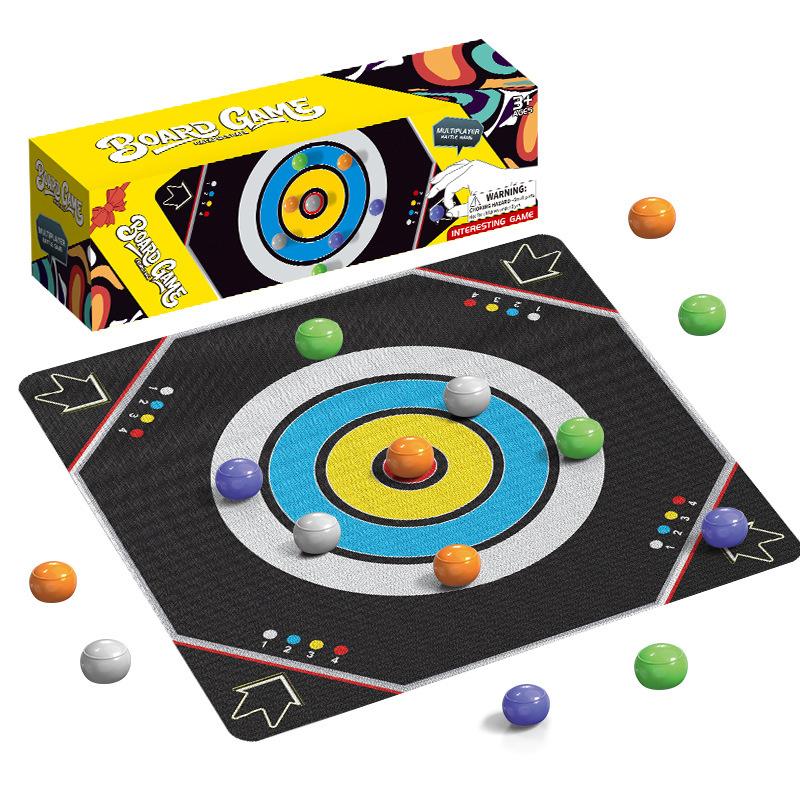 Настольная игра керлинг, 16 фишек, 28 на 28 см