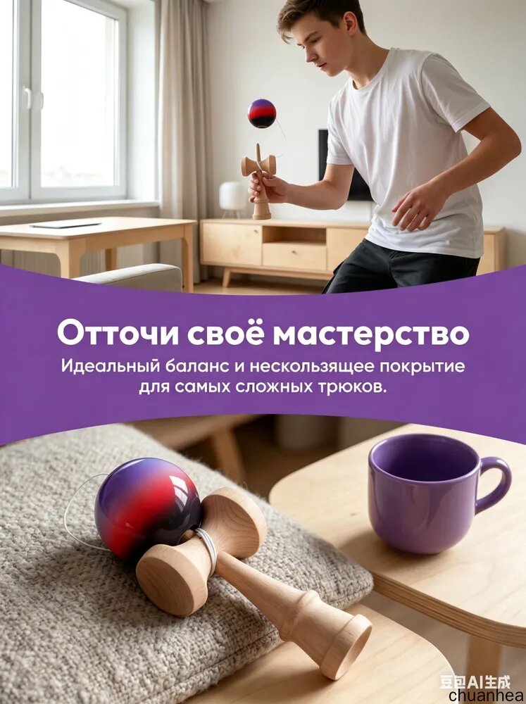 Кендама деревянная 1 шт.