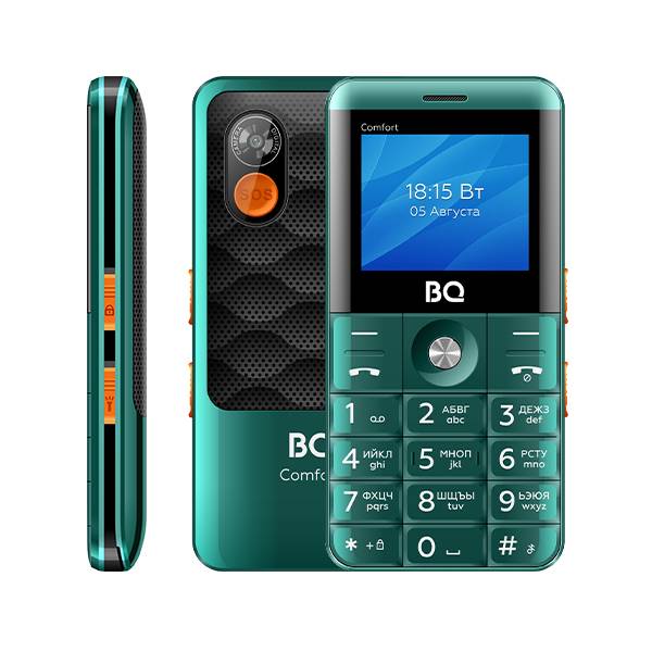 Мобильный телефон BQ 2006 Comfort Зеленый+Черный 2 sim 2 Цветной TN GSM 1600 mAh