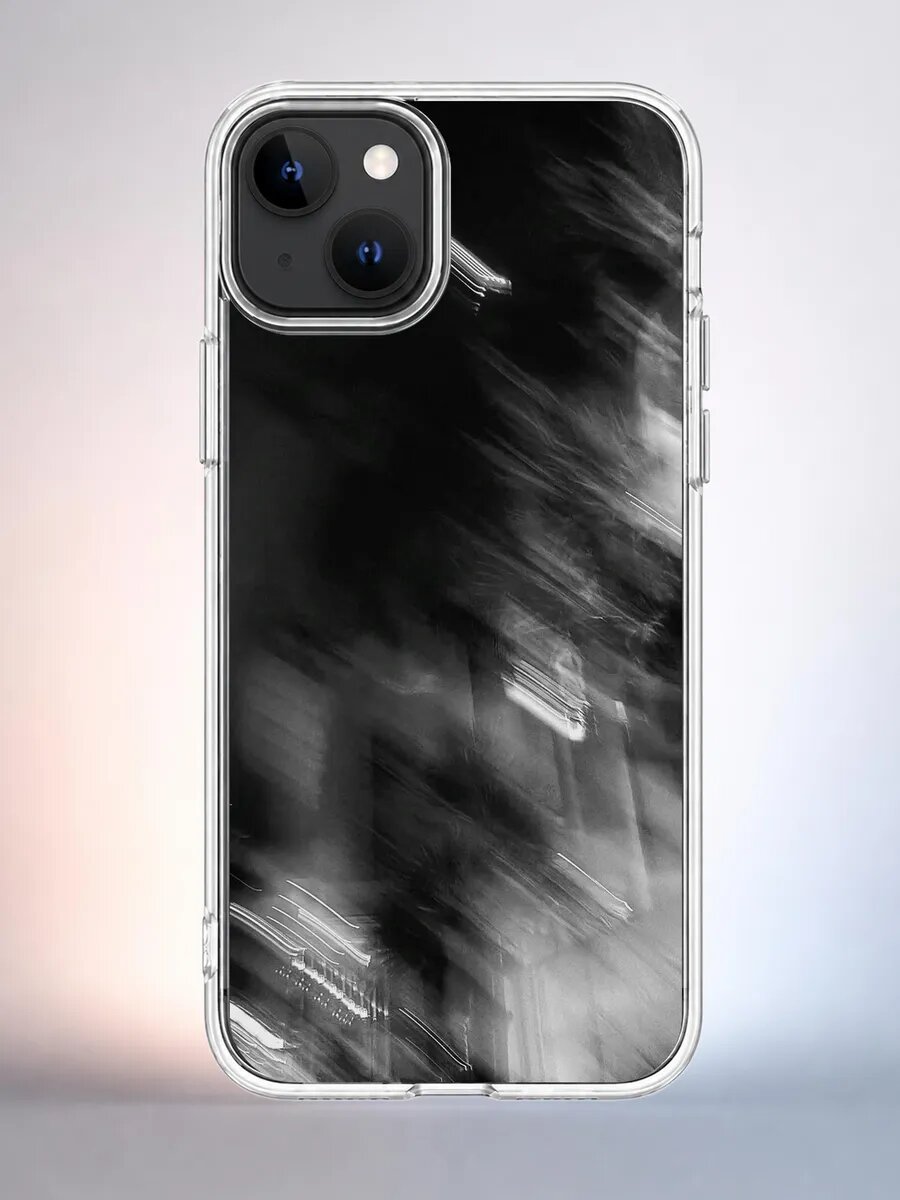 Чехол iPhone 13 движение в размытии силиконовый