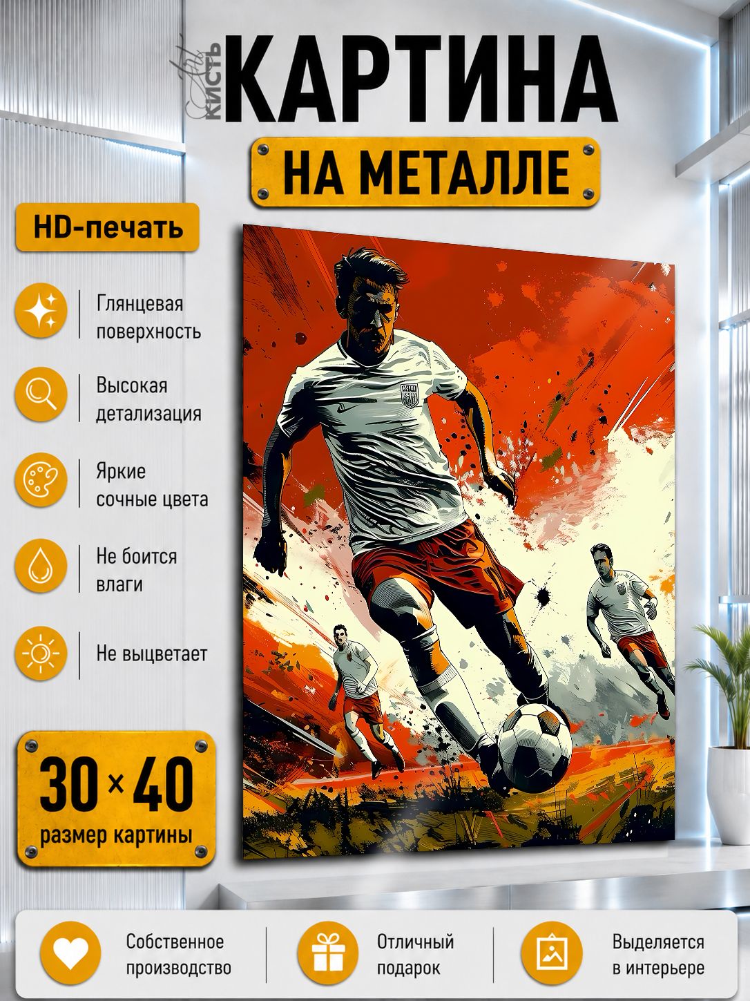Картина на металле Мультфильмы Клуб Винкс Блум 30x40