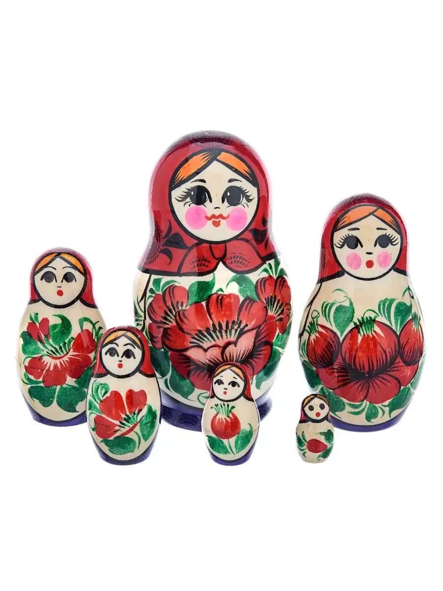 Матрешка Семеновская "Россиянка" 6 мест
