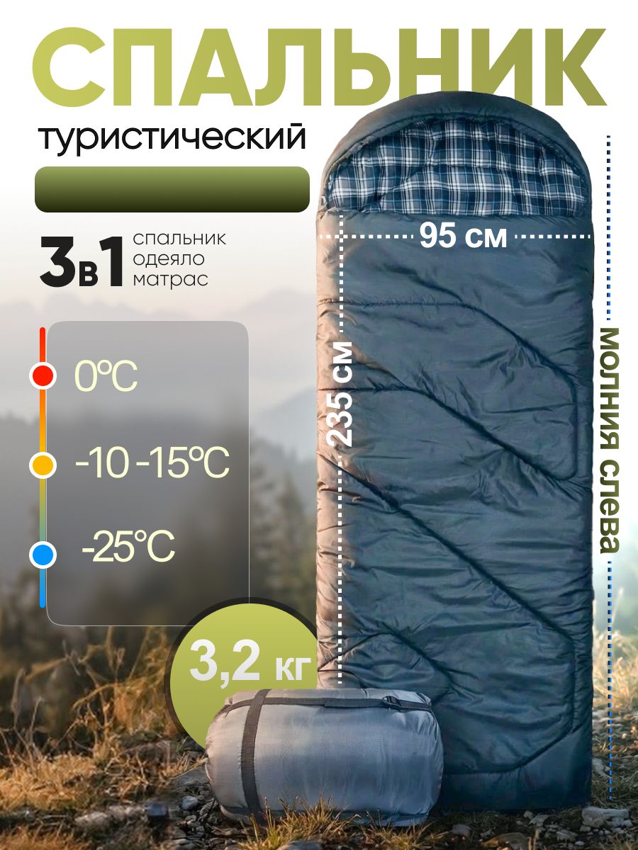 Спальник зимний CASTRA Reinir L, 95х235см