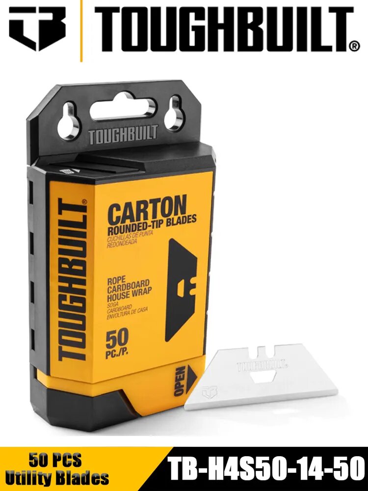 TOUGHBUILT TB-H4S50-14-50 Лезвия универсальные для картона 50 шт