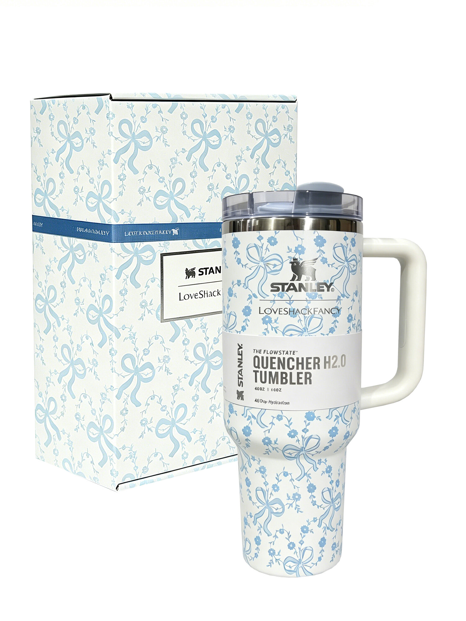 Термокружка STANLE с цветочным дизайном Love Snack Fancy, 1.18 л (40 oz), в подарочной коробк