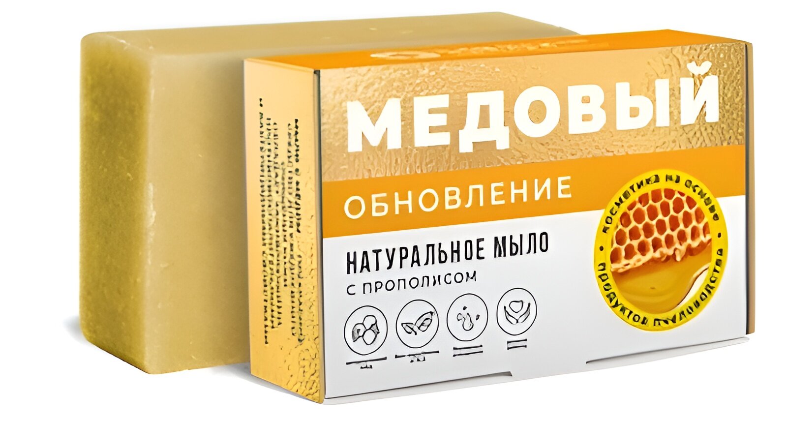 Мыло "Обновление", натуральное, с прополисом, для всех типов кожи МКЛ, 100 г