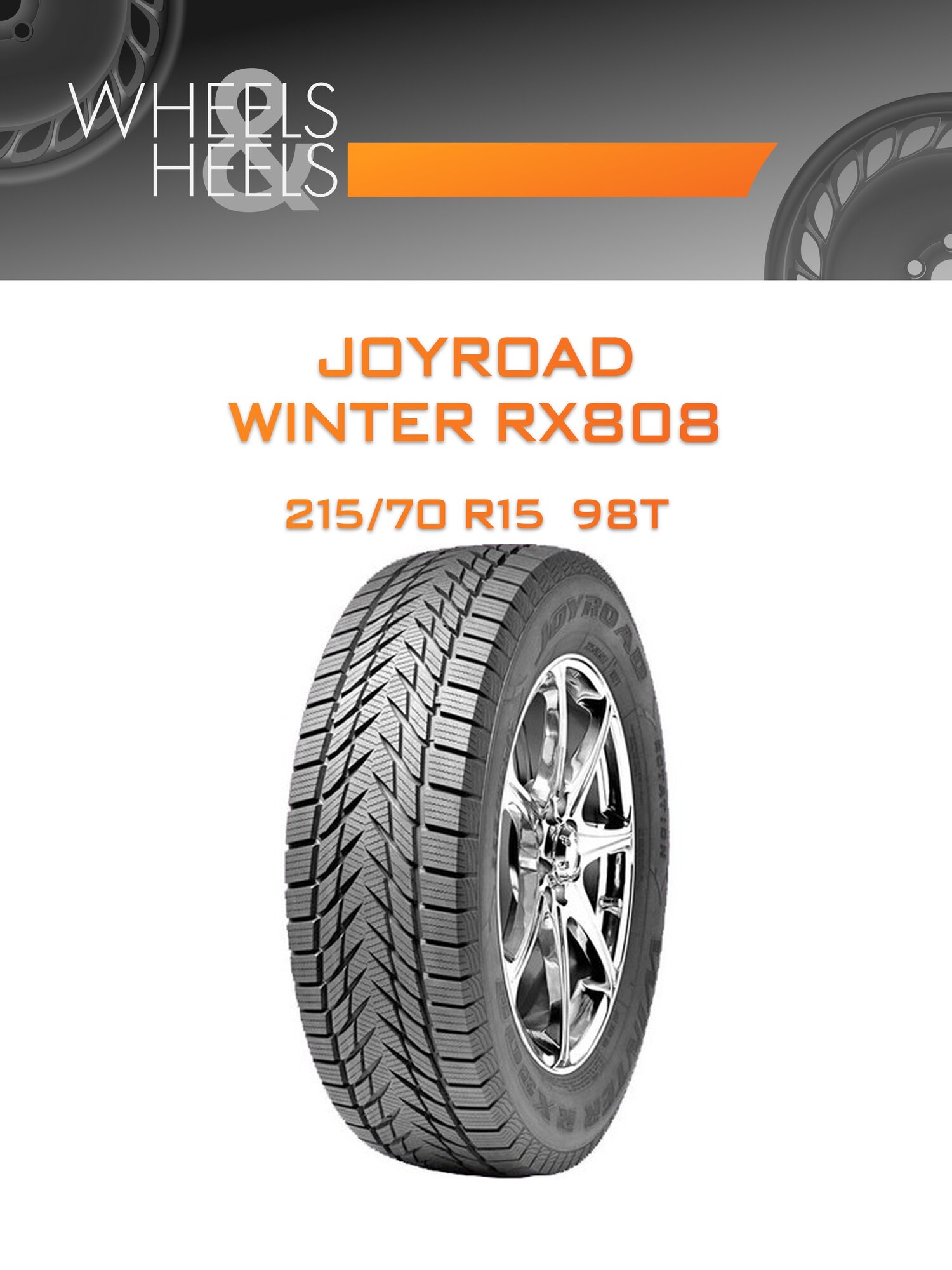 Шина автомобильная JOYROAD WINTER RX808 215/70 R15 98T WINTER, зимняя, универсальная