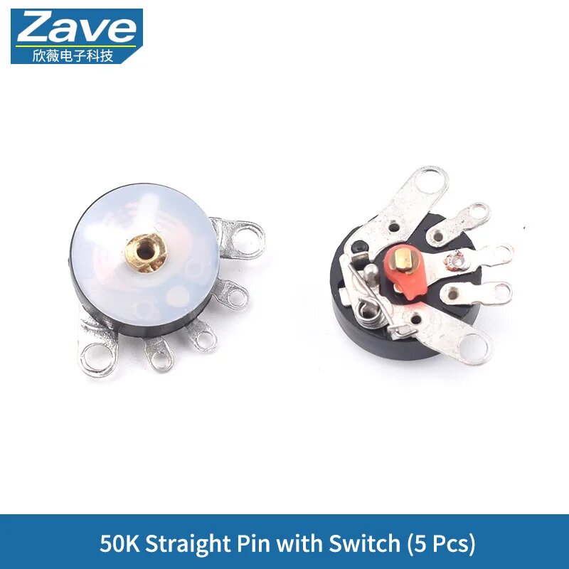 Регулятор громкости ZAVE 50K Straight Pin