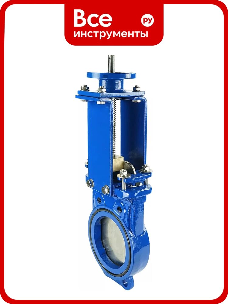 Задвижка шиберная DN-ru GGG40-SS304-NBR-2W-ISO Ду200 Ру10 с голым штоком и ISO-фланцем D040-03172