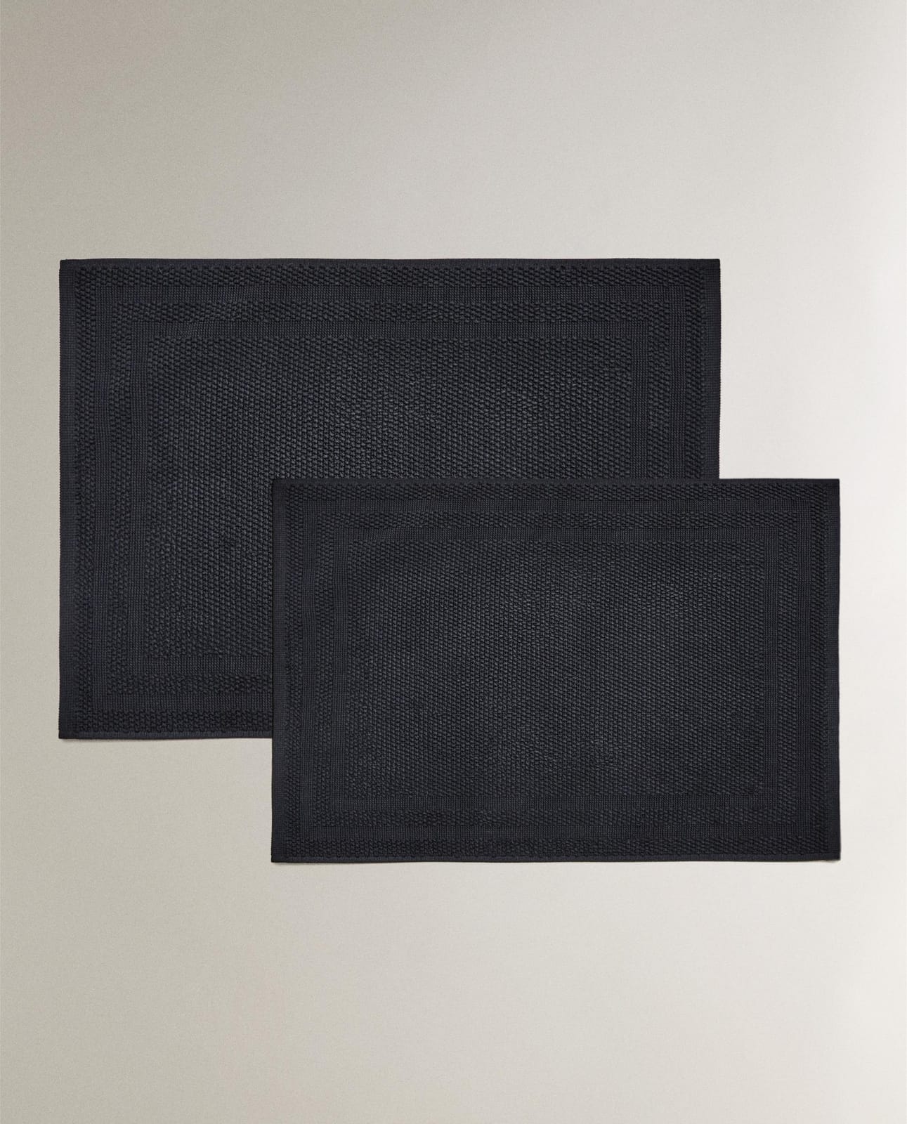 Коврик ZARA HOME Хлопковый для ванной, черный, 50x70 см 9599/015/800-31