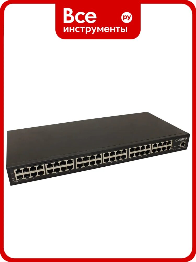 Управляемый PoE-инжектор OSNOVO Midspan-24/370RGM Gigabit Ethernet на 24 порта. sct0994