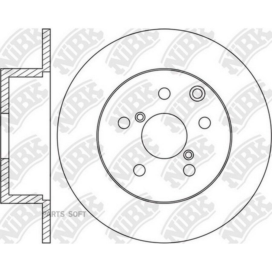 NIBK Диск тормозной SUBARU Forester 2012 - / Impreza 2012 - RN1659 2шт
