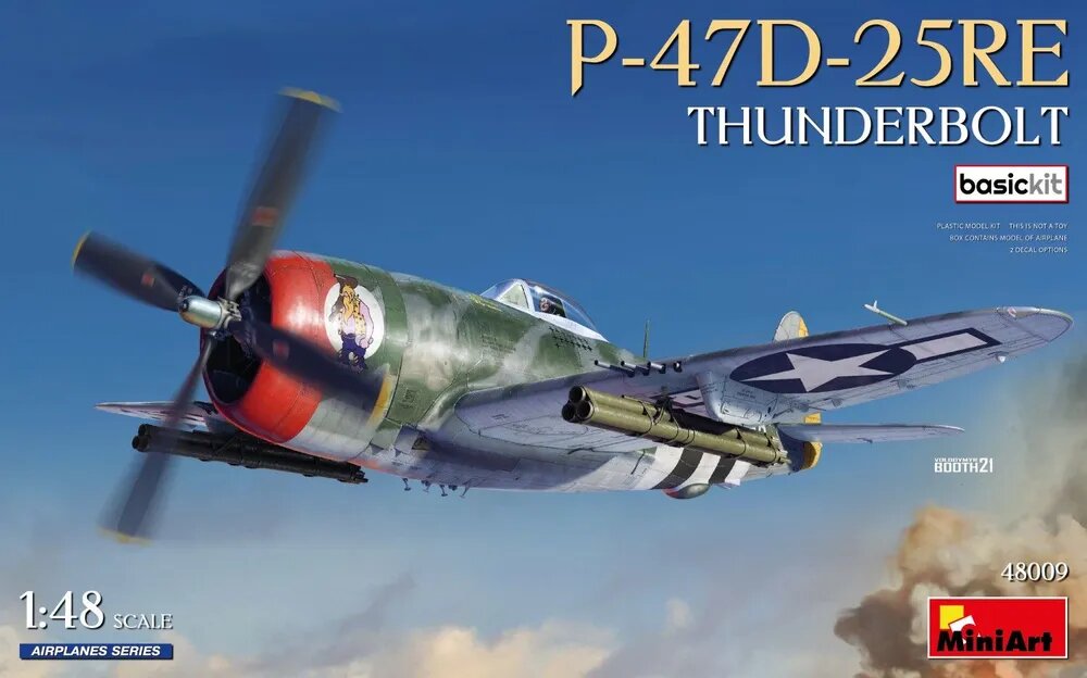 MINIART 48009 P-47D-25RE THUNDERBOLT Стандартное издание (1/48)