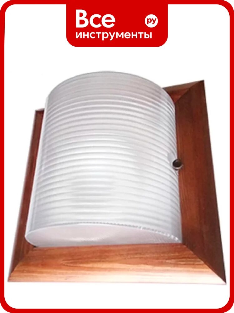 Накладной светильник Ecola Gx53 led нбб-04-60-022 квадрат, ip65, дерево орех, 2 x gx53, 245x245x110 TP53S2ECA