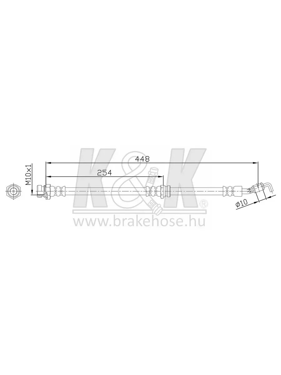 Тормозной шланг KIA Rio Estate 1.3 1.5 08.00