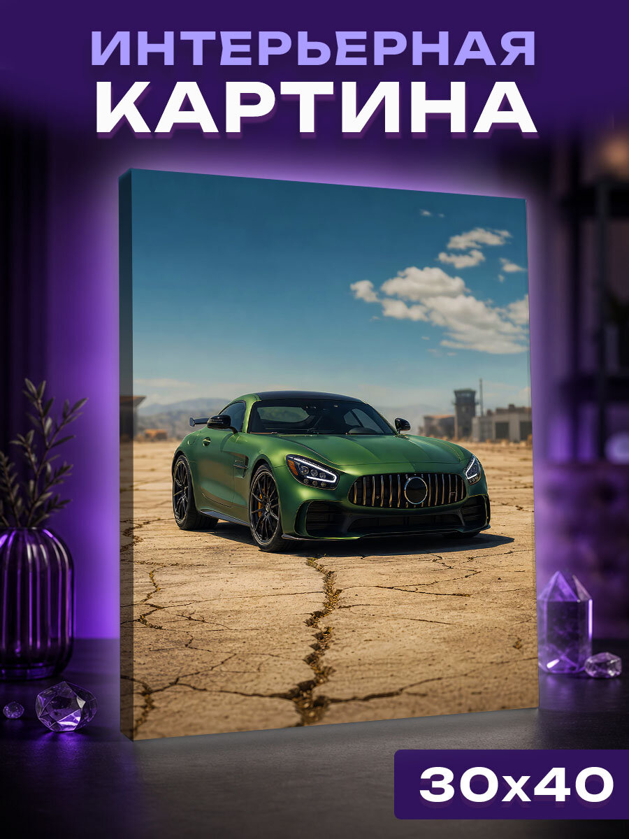Интерьерная картина Зелёный хищник старого аэродрома