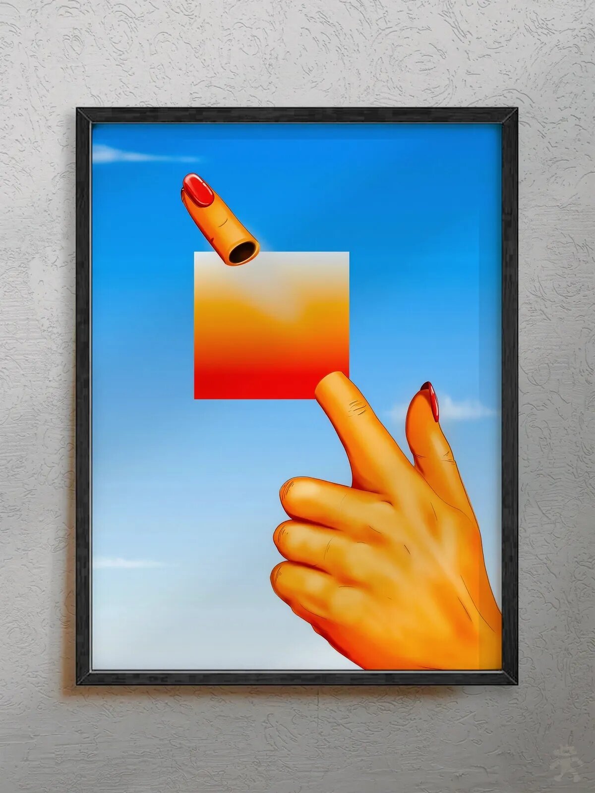 Интерьерный постер "Bang" в стиле pinterest, формат 30x40 см