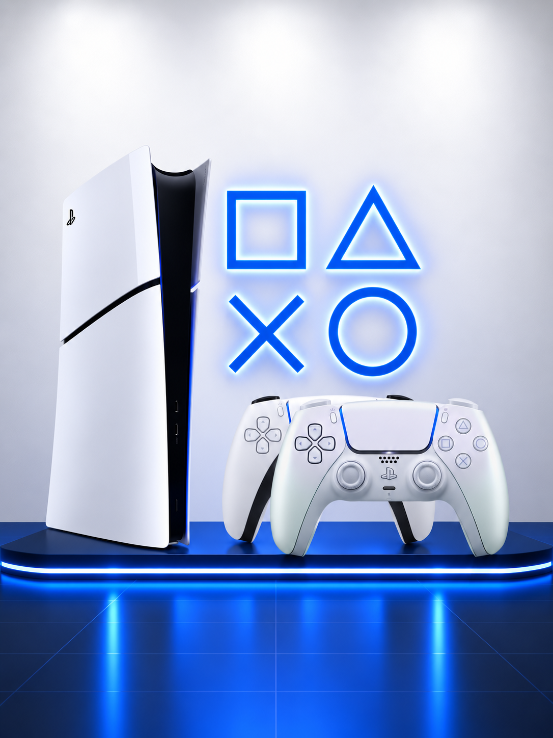 Игровая консоль Sony PlayStation 5 Slim Digital Edition 825 GB без дисковода+2-ой геймпад(Pearl)