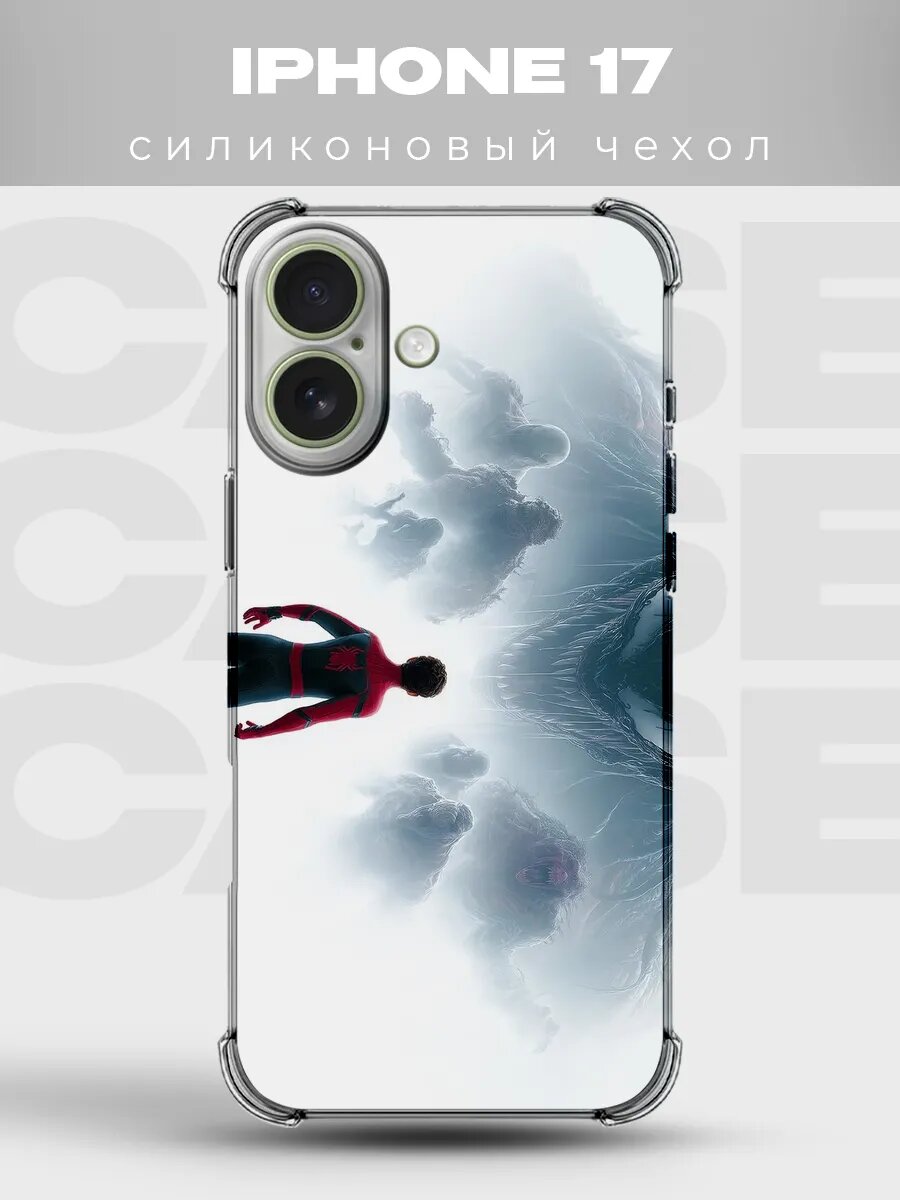 Чехол на iPhone 17 Человек-паук комикс spider man марвел